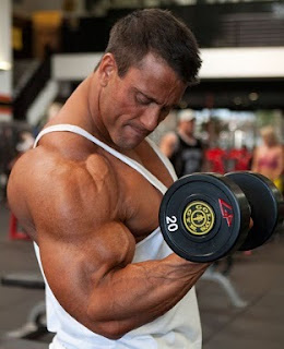 world bodybuilders pictures: dumble elbow muscles excercise mark erpelding