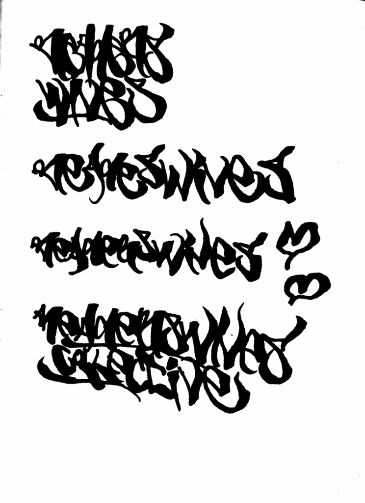 Graffiti alphabet lettering - getasse