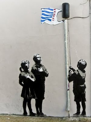 graffiti walls: 25 Cool Banksy Graffiti Pictures Collection