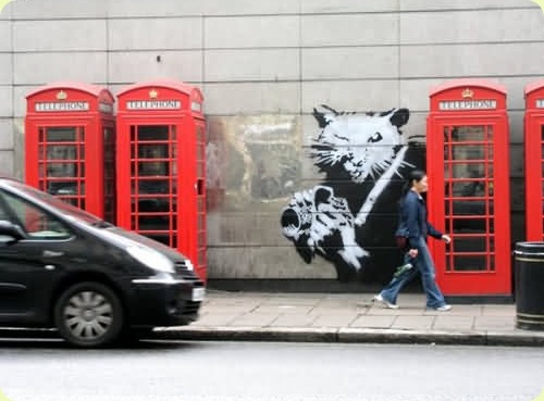 graffiti walls: Amazing Banksy Graffiti Street Art by Robert Banks