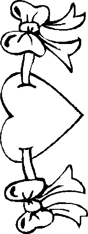 Valentine Bows Coloring Pages Disney Coloring Pages