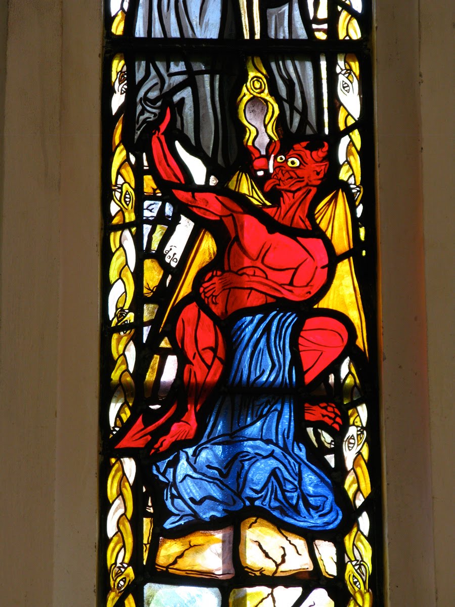 Alicia Merrett: Stained-glass devil