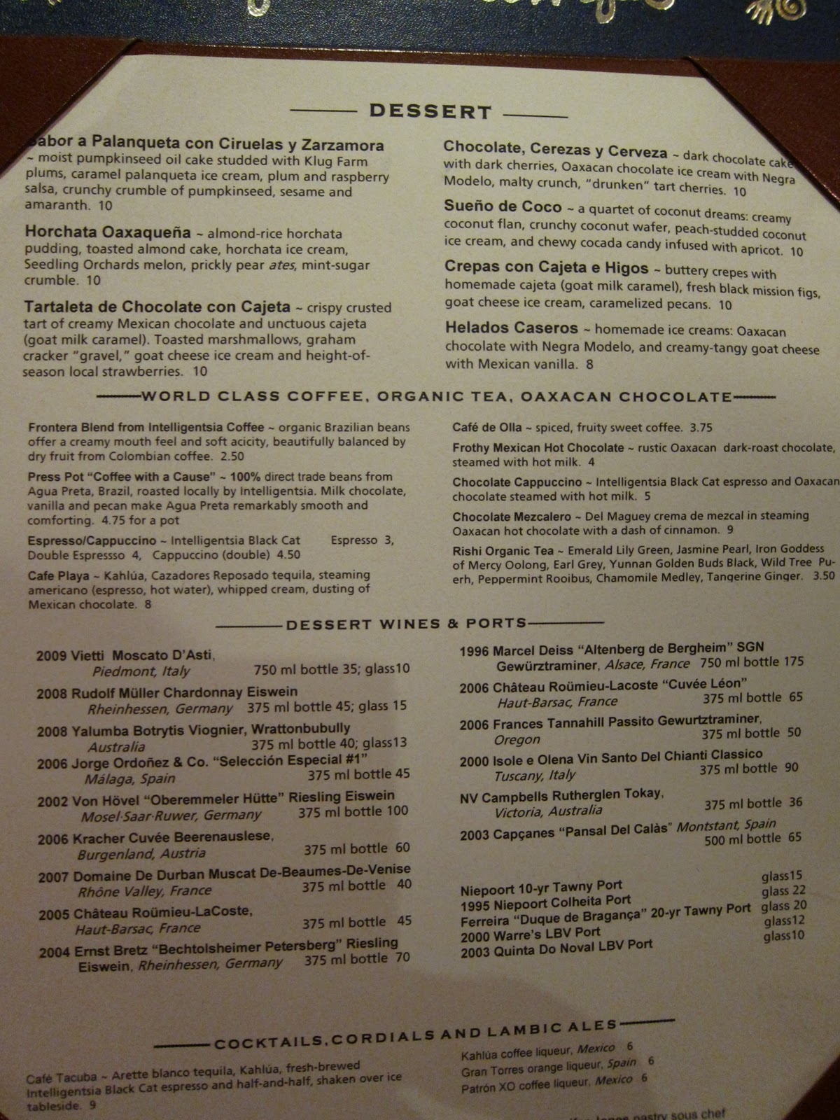 Nordic Nibbler: Topolobampo, Chicago - Restaurant Review