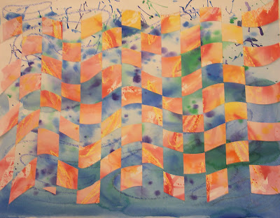 Julie O'Donnell's Art Gallery: Watercolor Weaving