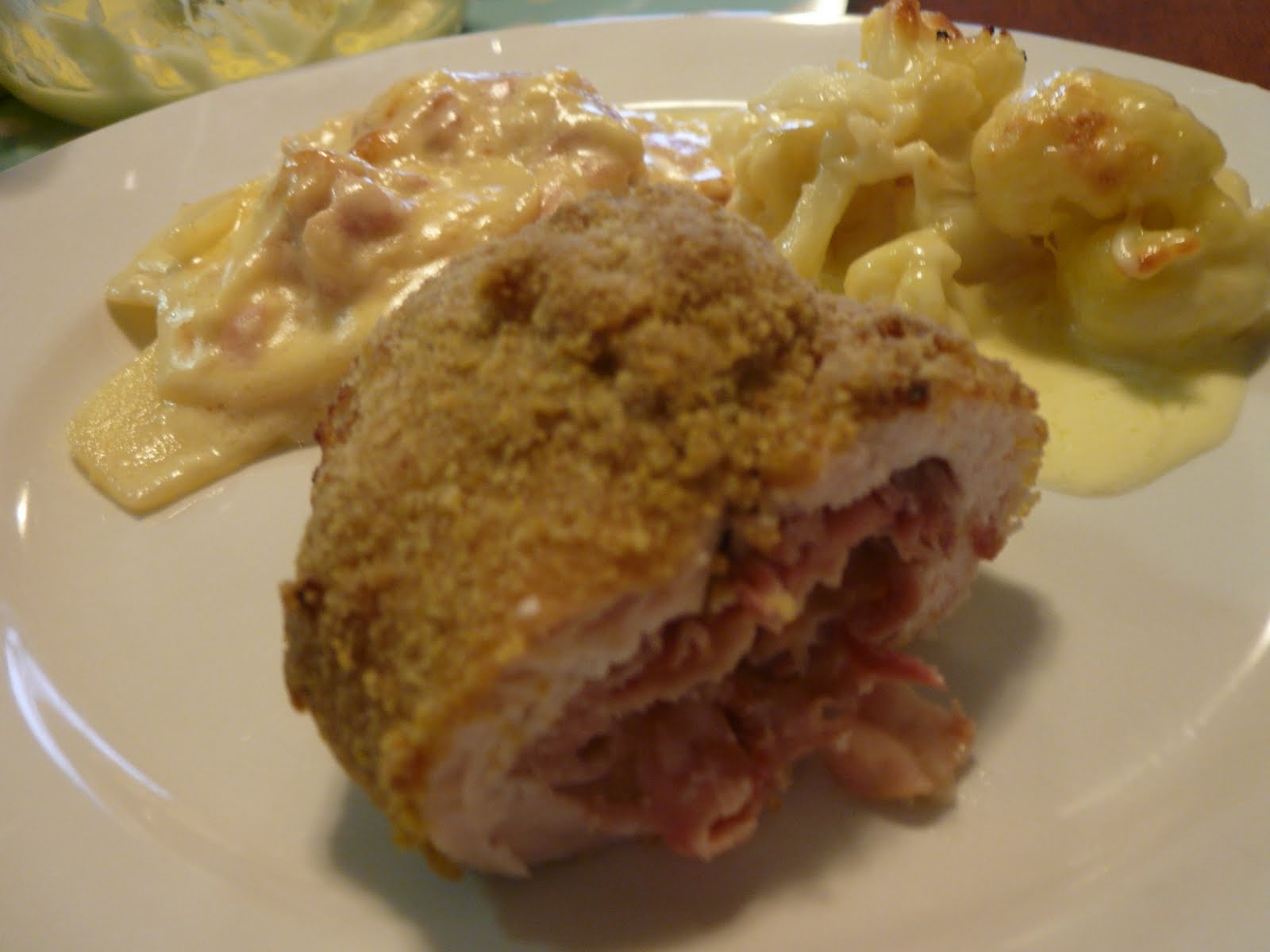 Samantha's Kitchen: 圣诞晚餐- Chicken Gordon Blue, Potatos Gratin ...