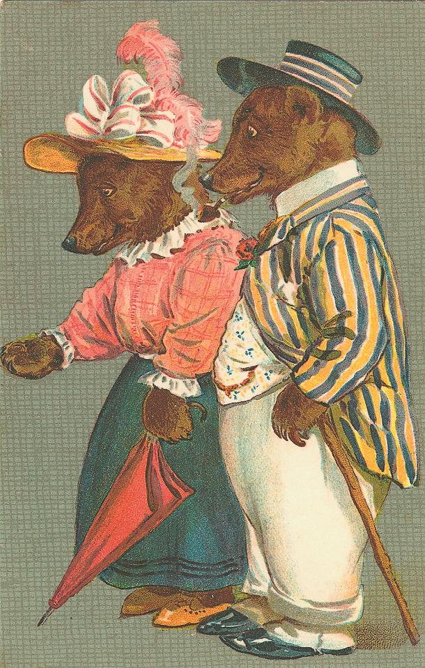 Cards Scrapbooking and Art: Freebies: Vintage Animals Bears