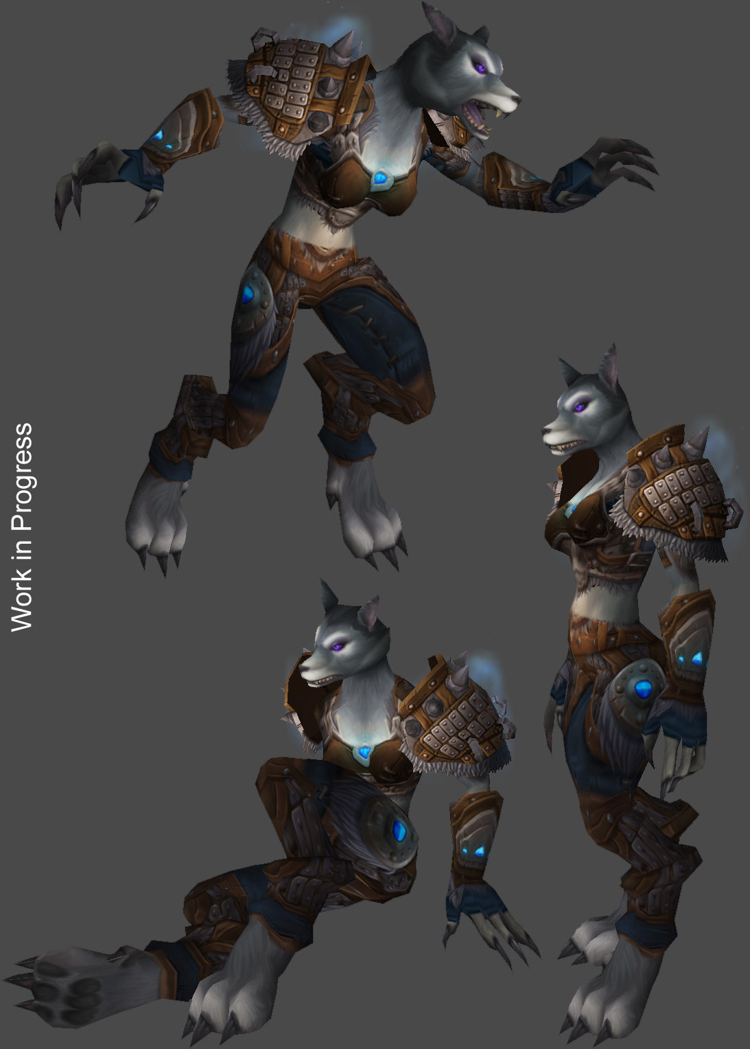 WoW: Cataclysm News Blog: Weibliche Worgen Models