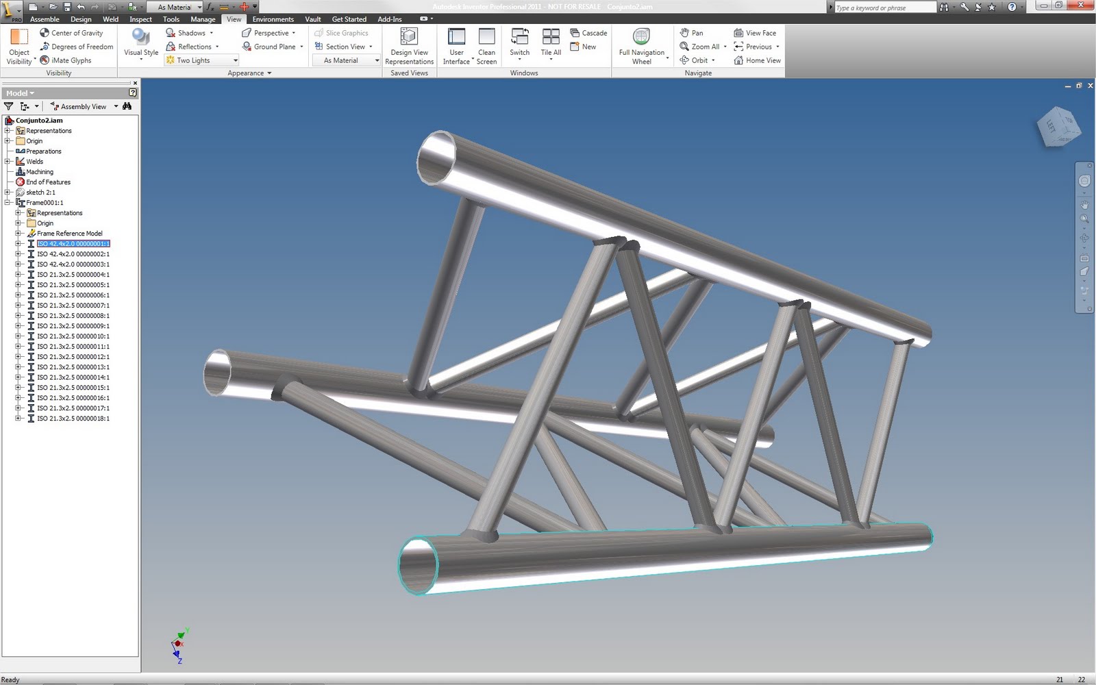 Inventor Portugal: Novidades do Autodesk Inventor 2011 - Frame Analysis