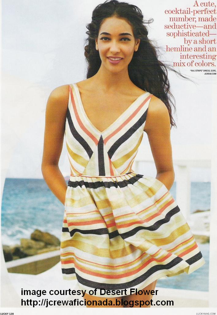 J.Crew Aficionada: J.Crew Spotted in Lucky Magazine {pretty dress!}