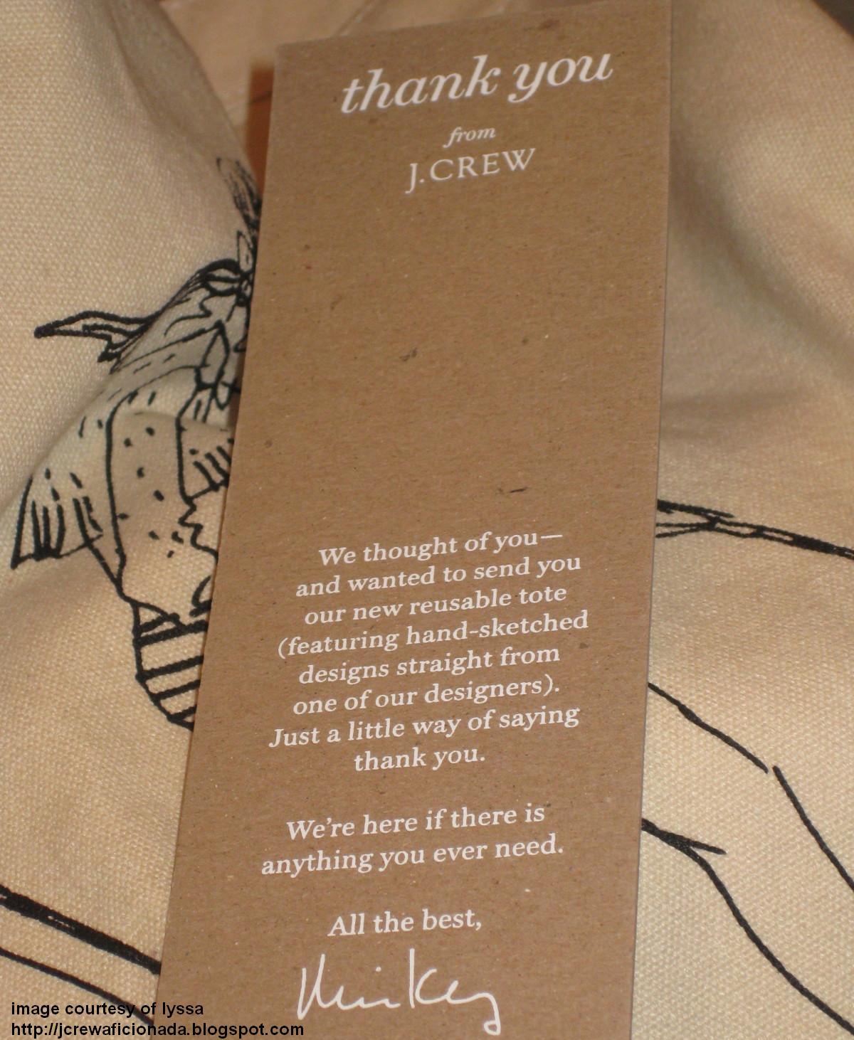 J.Crew Aficionada: Surprise! J.Crew Sends their Love {& tote}