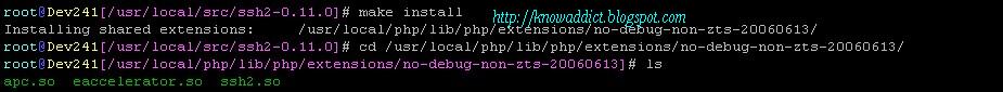 Knowledge Addict Installation Php Ssh2 Extension On Php5 Apache2 0393