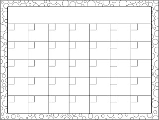 Lindos calendarios Blanco y Negro