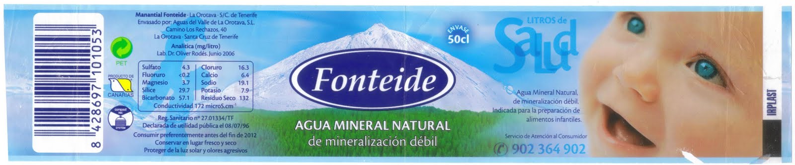 Etiquetas de Agua Envasada / Drinking Water Labels / Etichette d'Acqua ...