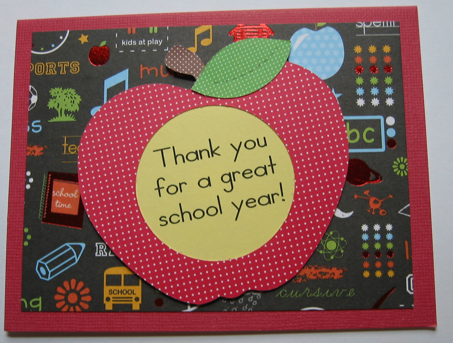 Carol Hartery's Creations: Thank you for a great school year!