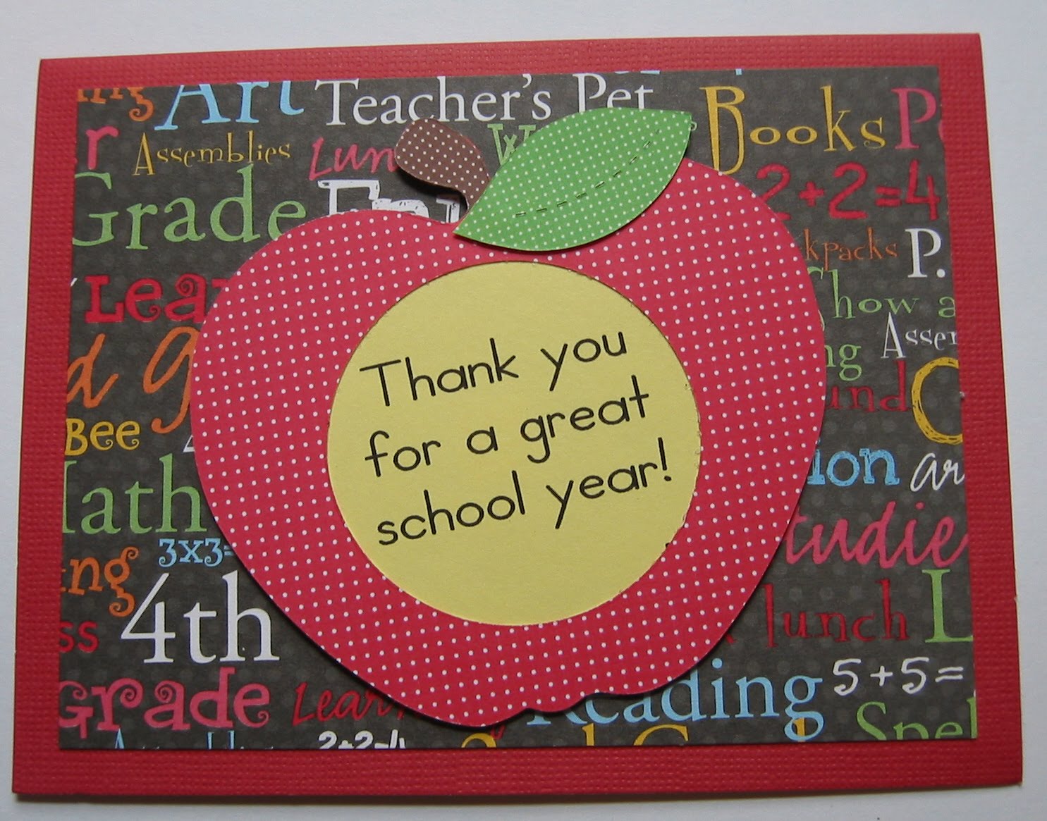 Carol Hartery's Creations: Thank you for a great school year!
