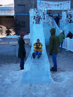 Greenland Alaskan Adventure: Ice Castle Slide!