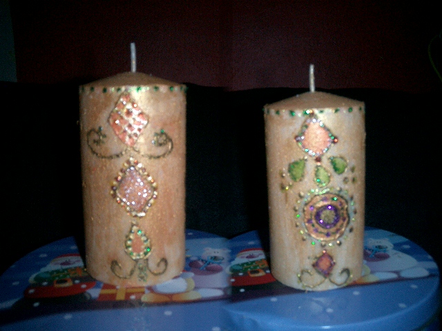 A crear con imaginación! Fieltro, foamy, tela, reciclar, etc.: Velas ...