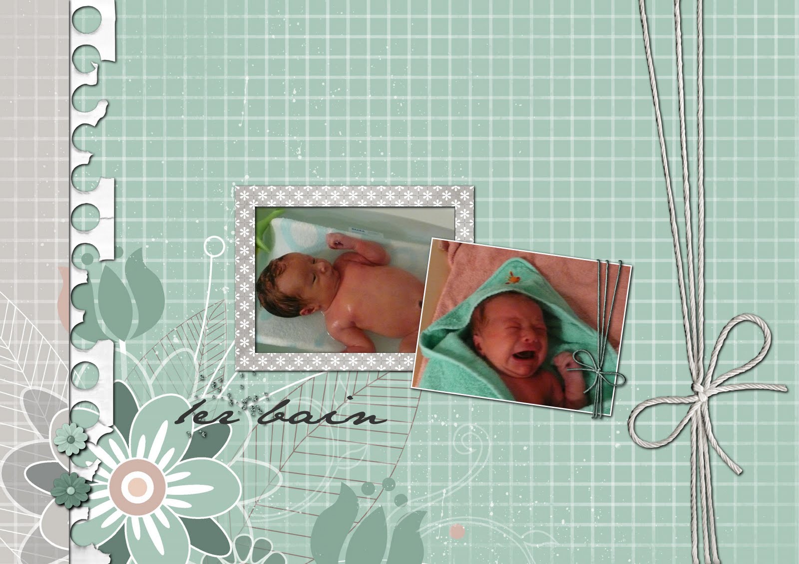 Marylou' Scrap: Album Naissance page 4 et 5