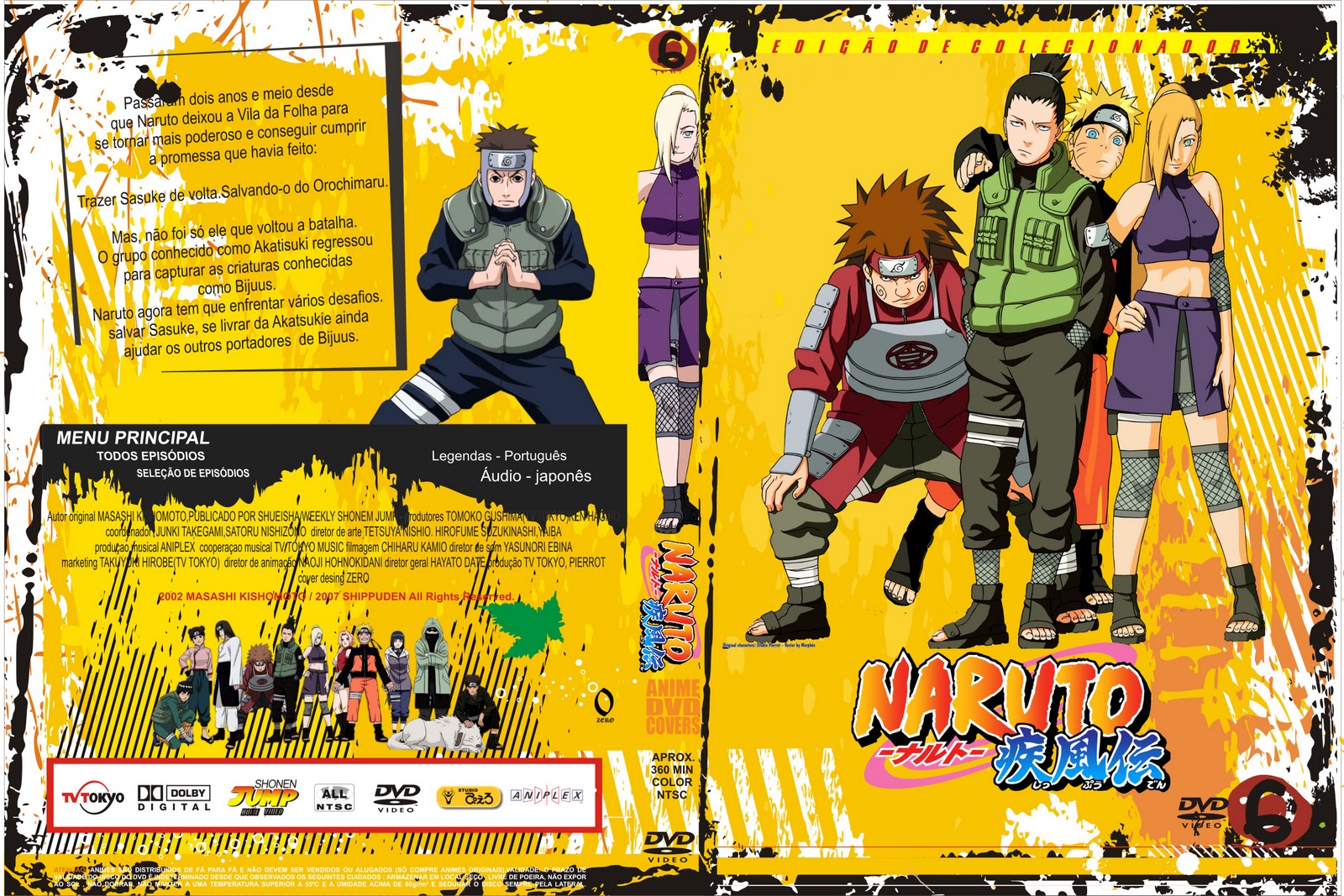 NarutoEx1000: Capas de DVD: Saga Naruto Shippuuden