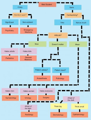 Choosing a medical specialty - getting into medical school and then...