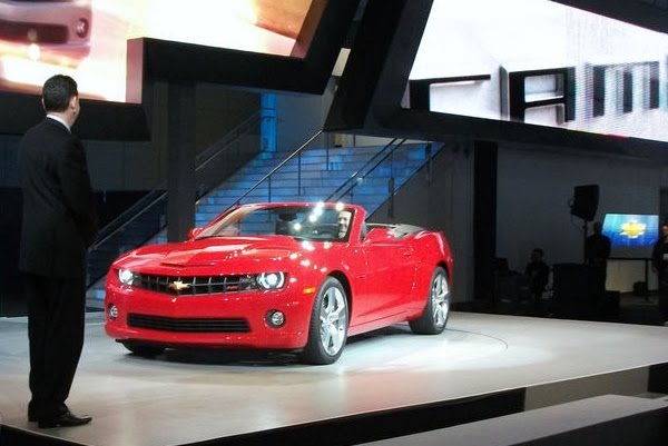 Garage Car: Chevrolet shows off drop-top Camaro Convertible now red and ...