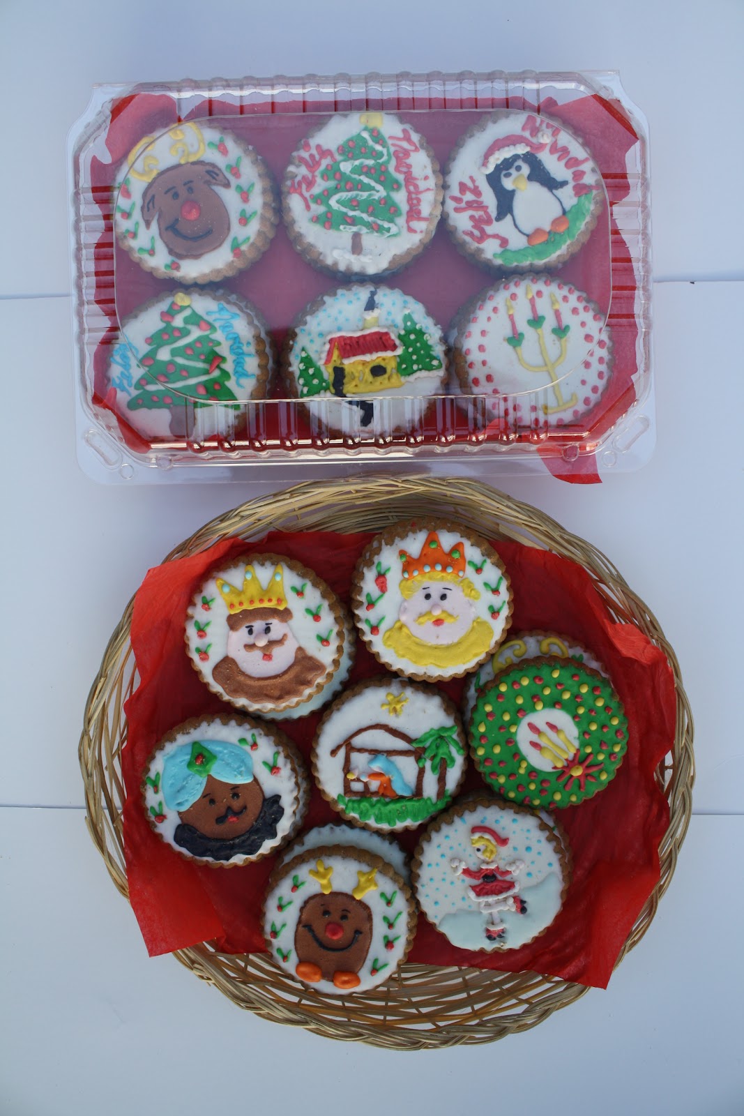 Las Ricas Recetas de Cocina!!: Caja y Canasta de Galletas para Navidad!!