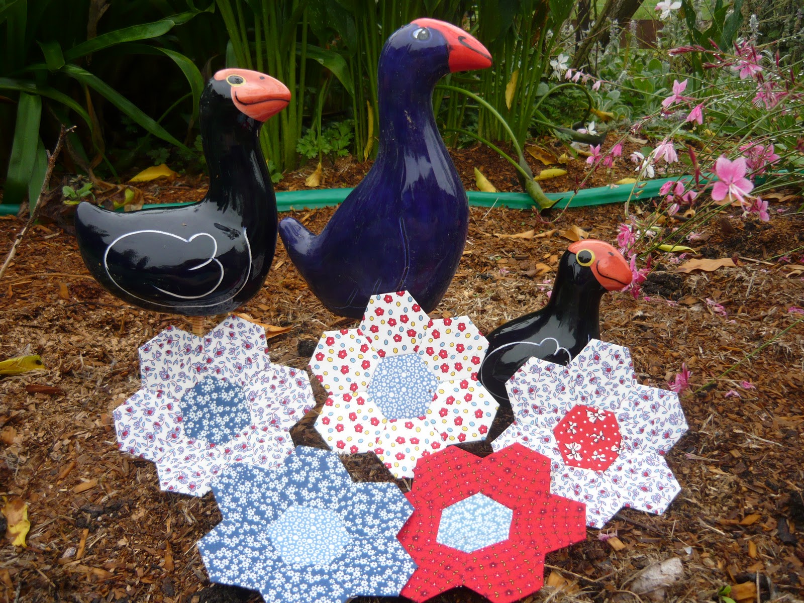stitchingfarmgirl: Pukeko blooms