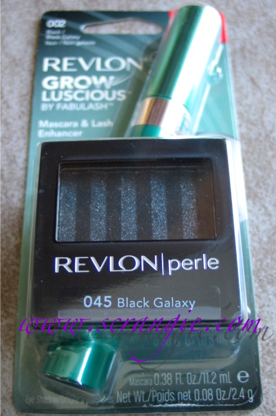 Scrangie: Revlon Grow Luscious Mascara with Black Galaxy shadow