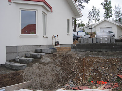 Lundins nya hus: Stentrappa