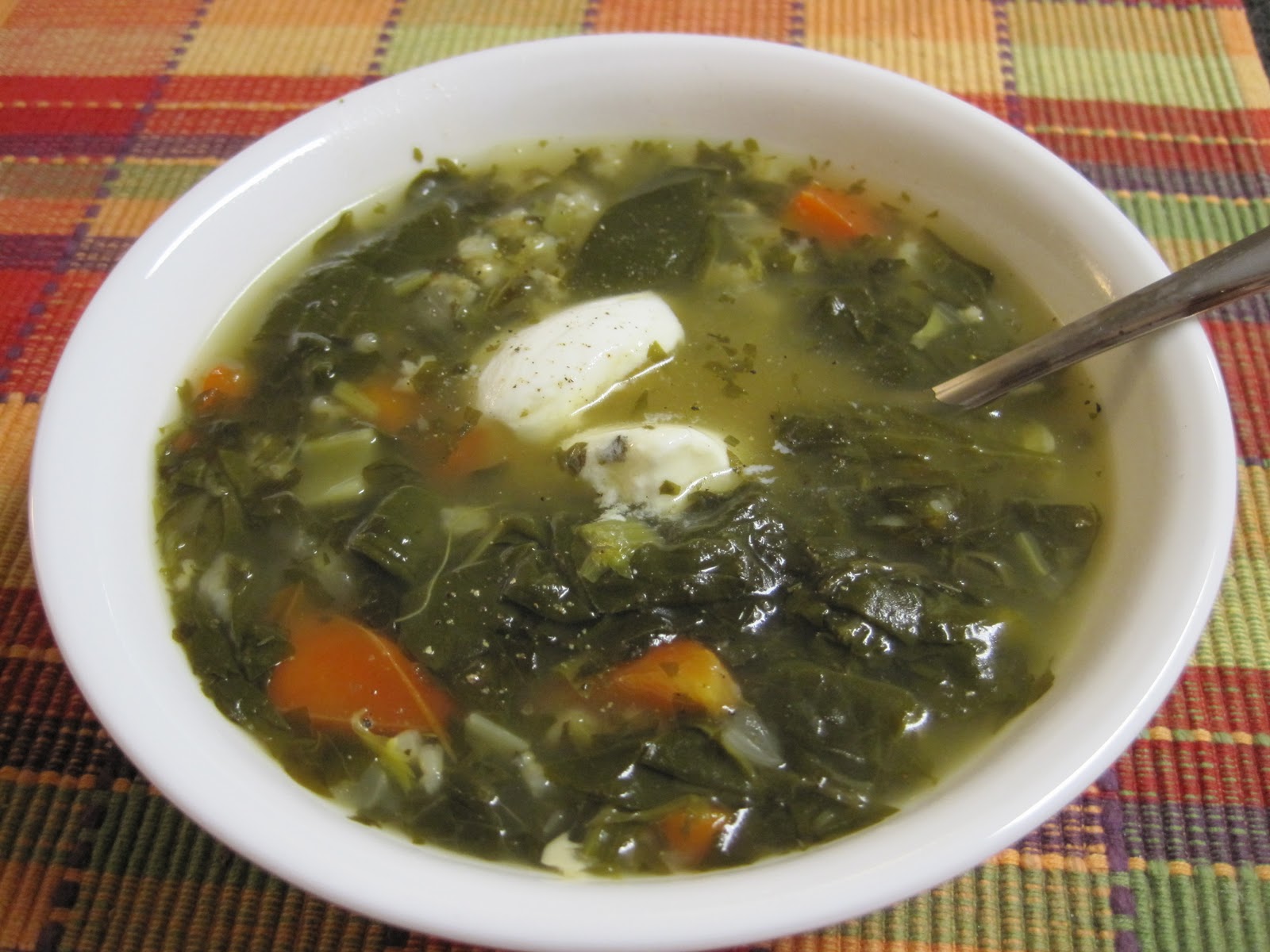Adventures in Cookery: Spinach and Sorrel soup, aka "Supa ot Spanak i ...