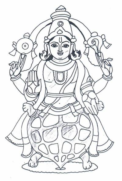 Indian Gods and Goddesses: Kurma Avatar
