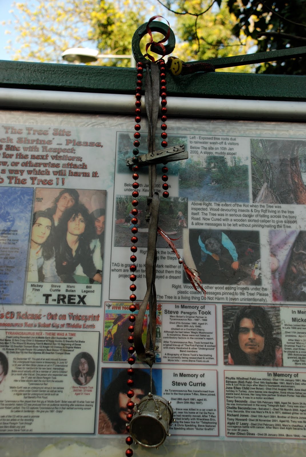 CHOCOLATE LIFE AND JAZZ!: An amazing find..A Marc Bolan memorial in a ...