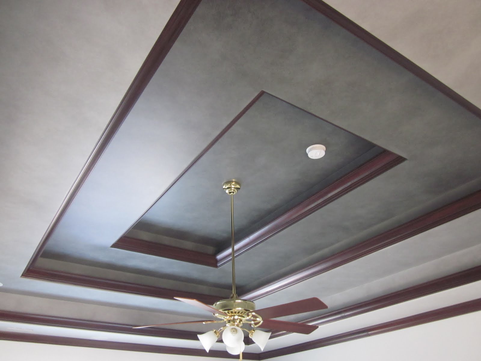 Dixon Specialty Finishes LLC: Louisville faux- Tri-level charcoal ceiling.