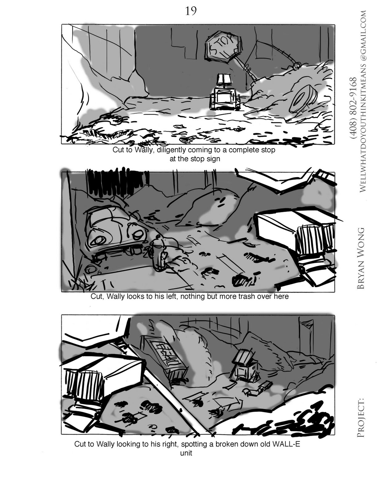 There are No Goodbyes, Just Inside Out Hellos: WALL-E Storyboards