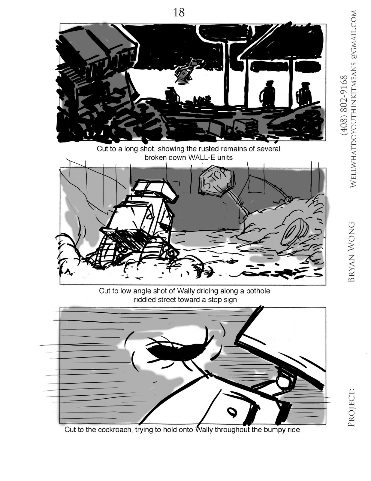 There are No Goodbyes, Just Inside Out Hellos: WALL-E Storyboards