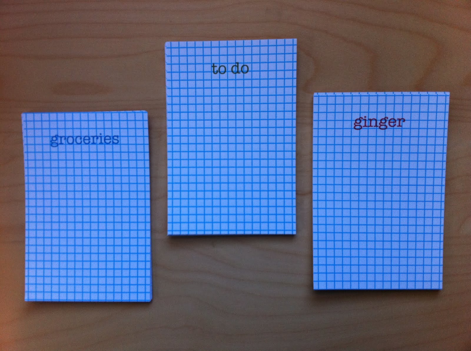 copy-craft: graph paper notecards