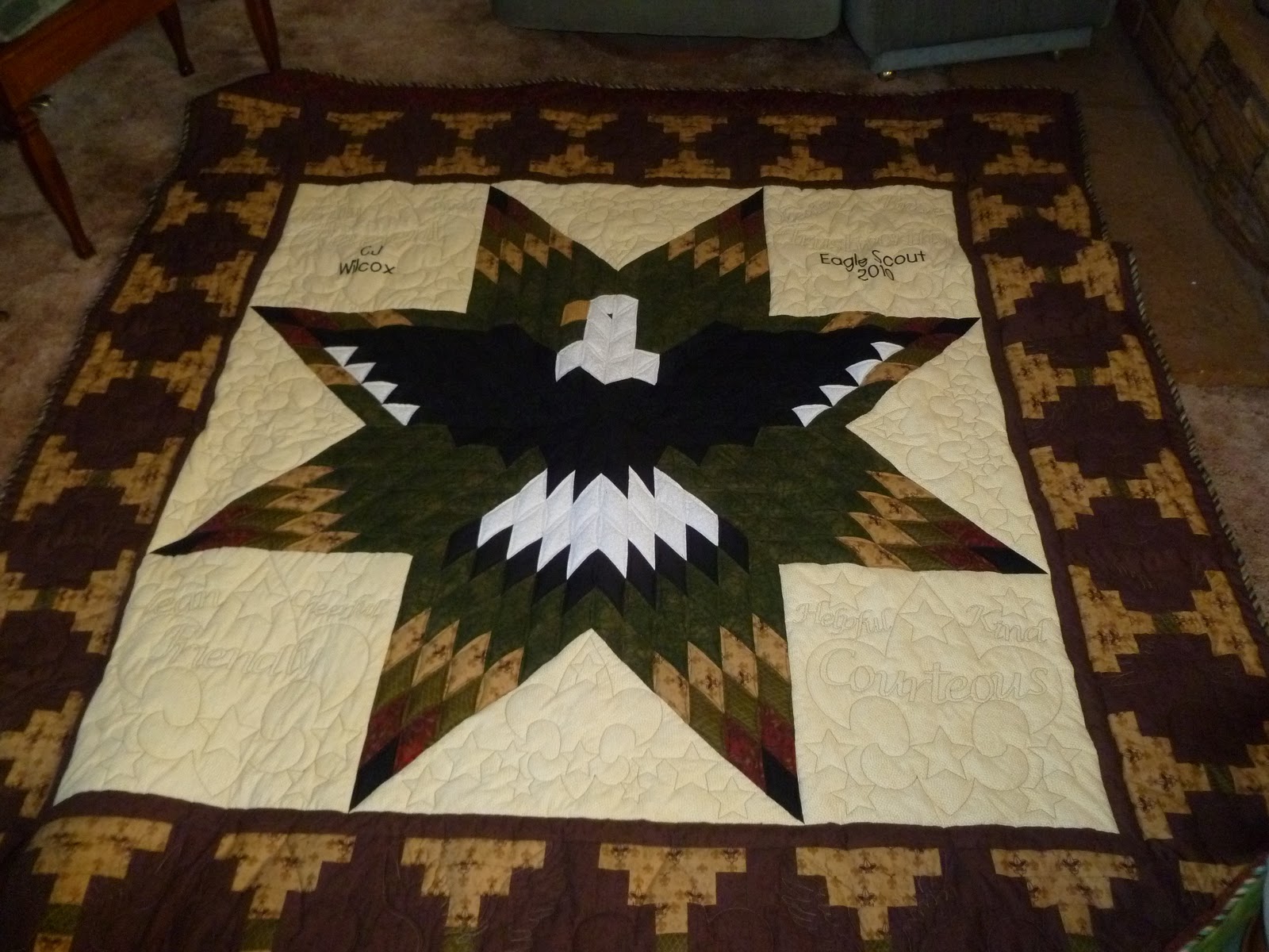 Quilts n' Quirks: Lone Star Eagle project
