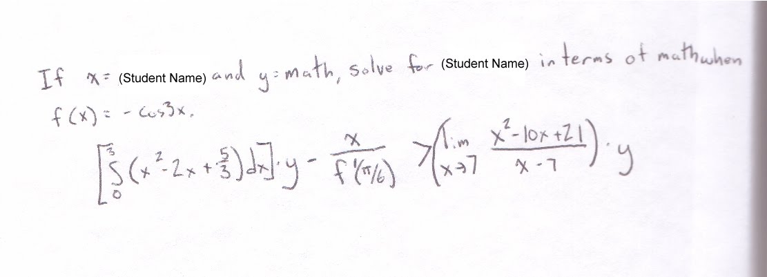 Sweeney Math: Yearbook Signatures