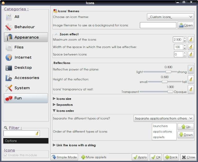 漢(オトコ)のコンピュータ道: CompizとGlx-Dockを極める！LinuxデスクトップをOSX風にカスタマイズしよう。