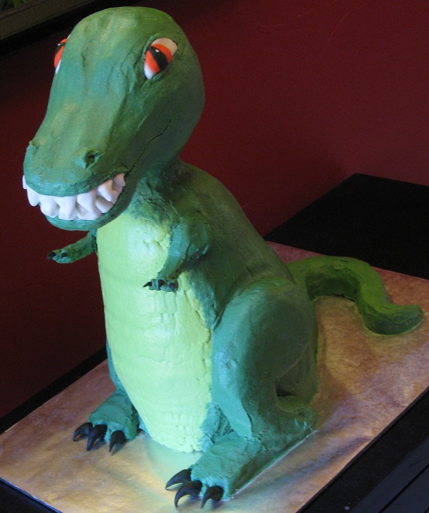 Katie's Cakes: T-Rex Cake!