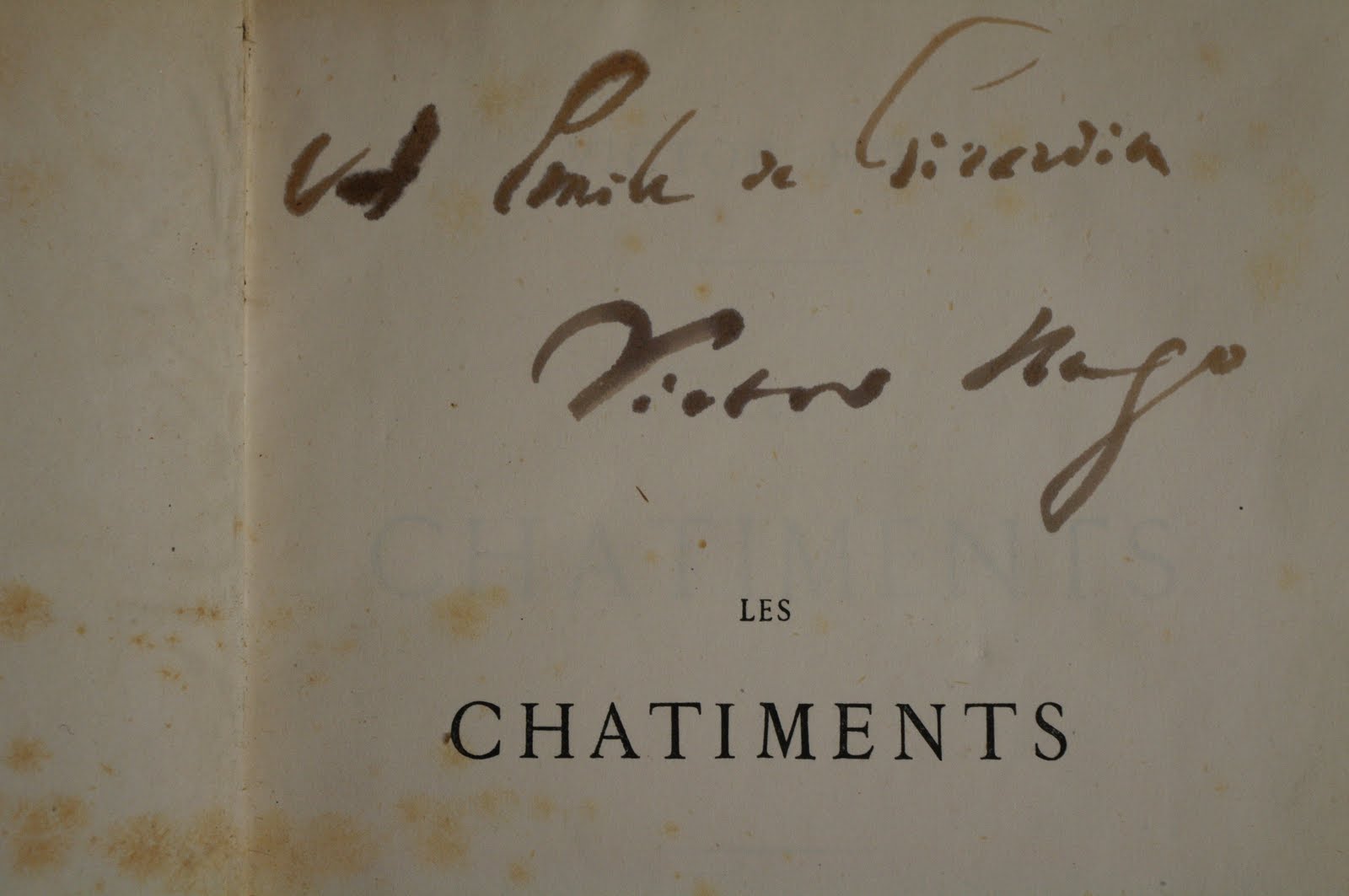 Le blogue de Pierre Bouillon: Autographe de VICTOR HUGO.