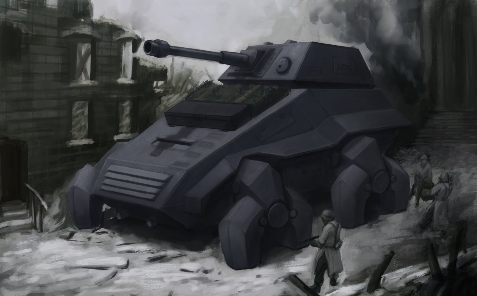 Chris Marleau Concepts: German Armored car mech