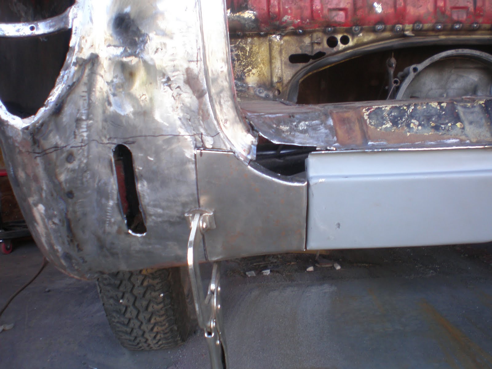 1974 Karmann Ghia Convertible: Rear Hood gap and apron