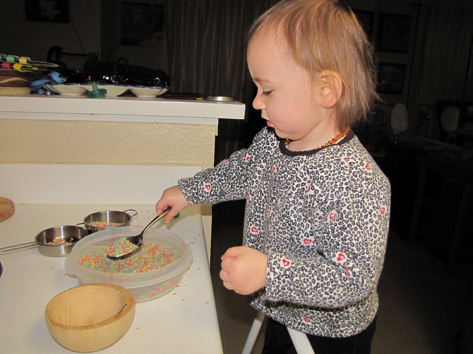 Building Rainbows: Scooping Rice