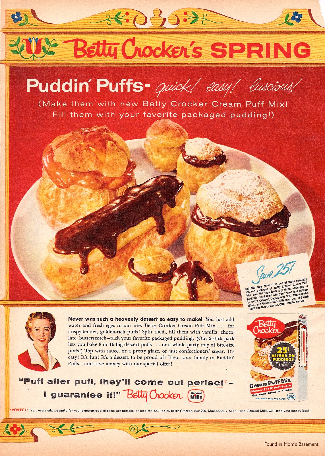 El Origen del Mundo: Betty Croker Cream Puff Mix, 1956