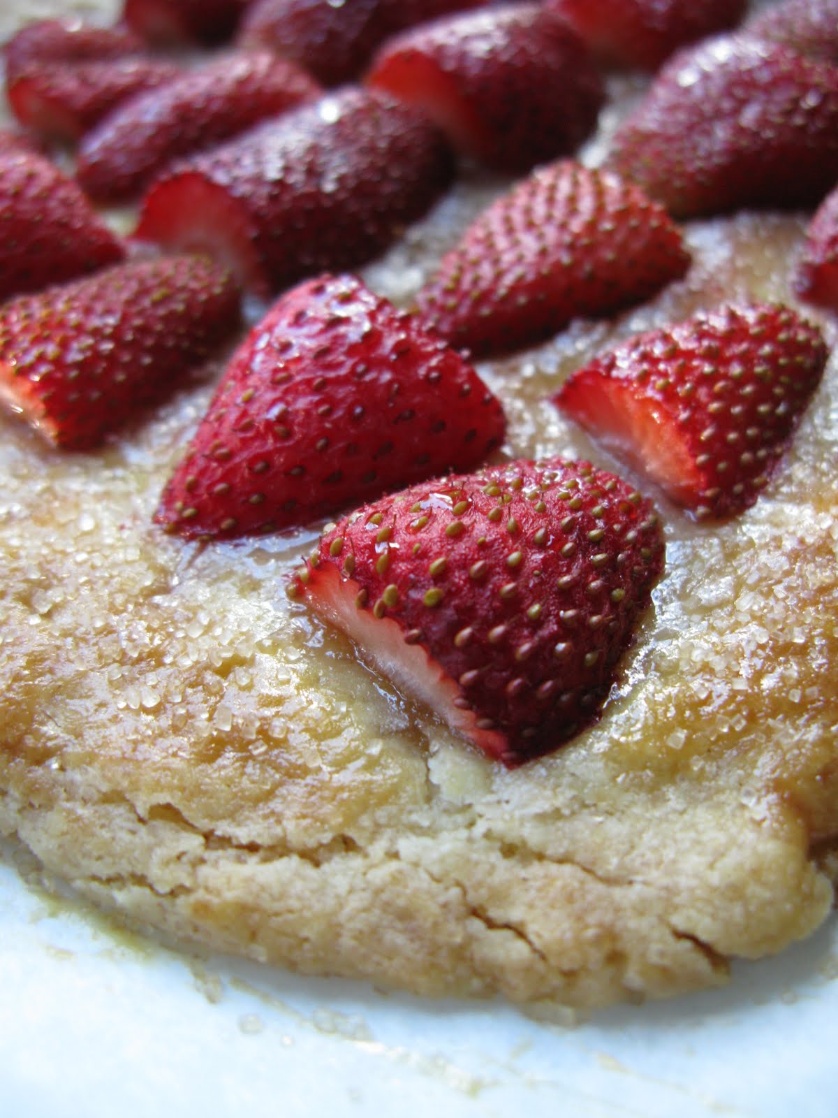 Au gré du marché: Tarte-biscuit aux fraises