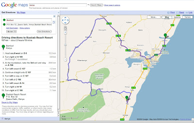 Up the creek: Google Map Directions in Kenya | The Rough Guide to Kenya