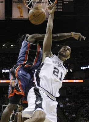You Got Dunked On: Tim Duncan Dunks On Gerald Wallace