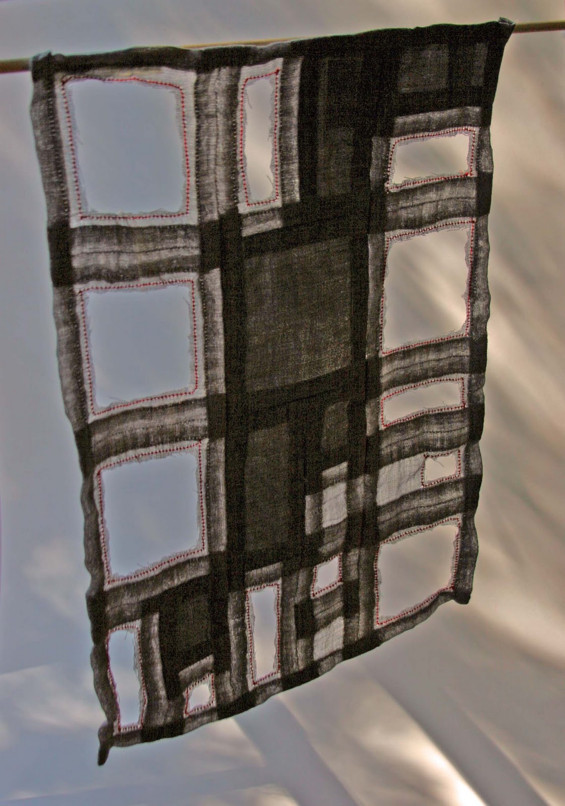 K A T H R Y N C L A R K: Layers : Quilt experiments with scrim