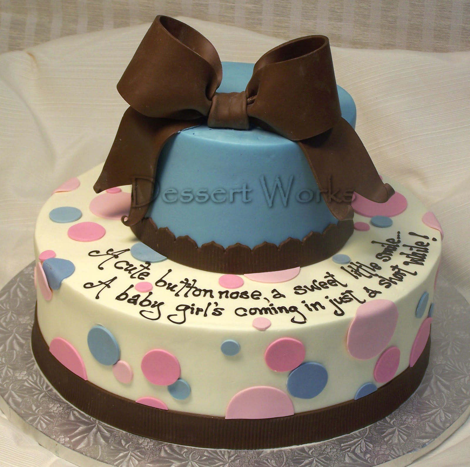 Dessert Works Bakery: Baby Shower Inscription